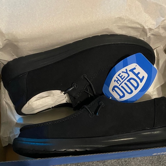 Hey Dude | Shoes | Wendy Hey Dude Black Women Work Wide | Poshmark